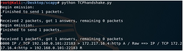 Generator pakietów scapy - część 2.