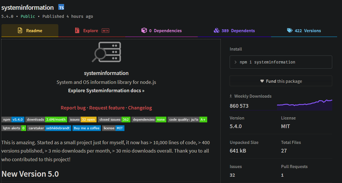 CVE-2021-21315: omówienie luki w popularnej paczce Node.js