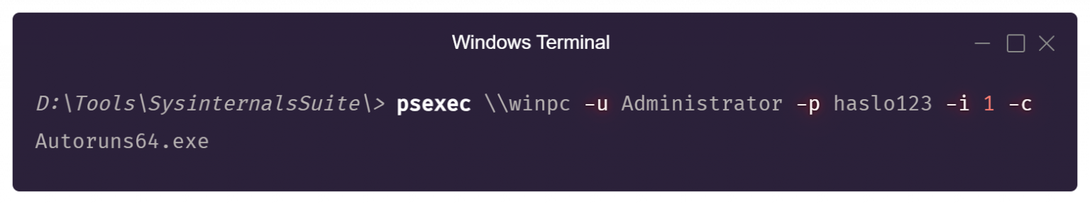 Wprowadzenie do Sysinternals – PSTools/PsExec
