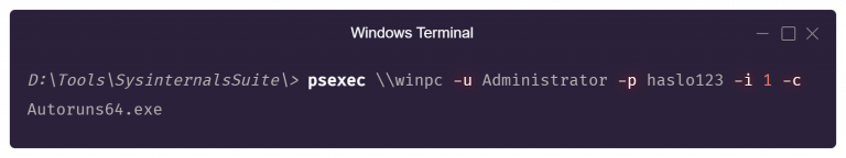 Wprowadzenie do Sysinternals – PSTools/PsExec